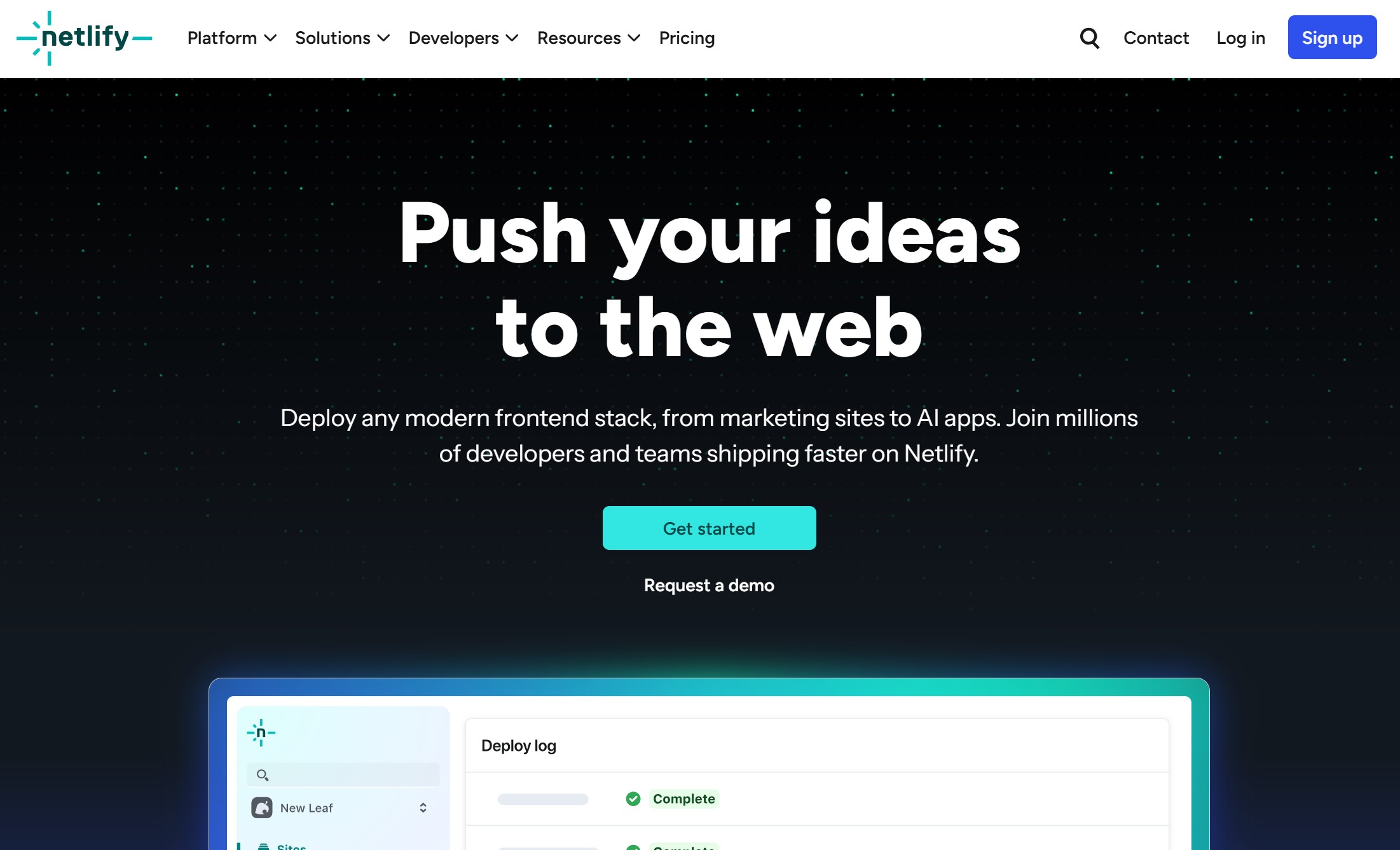 Netlify – AI应用极速部署平台，助力前端智能化上线 | AI工具箱