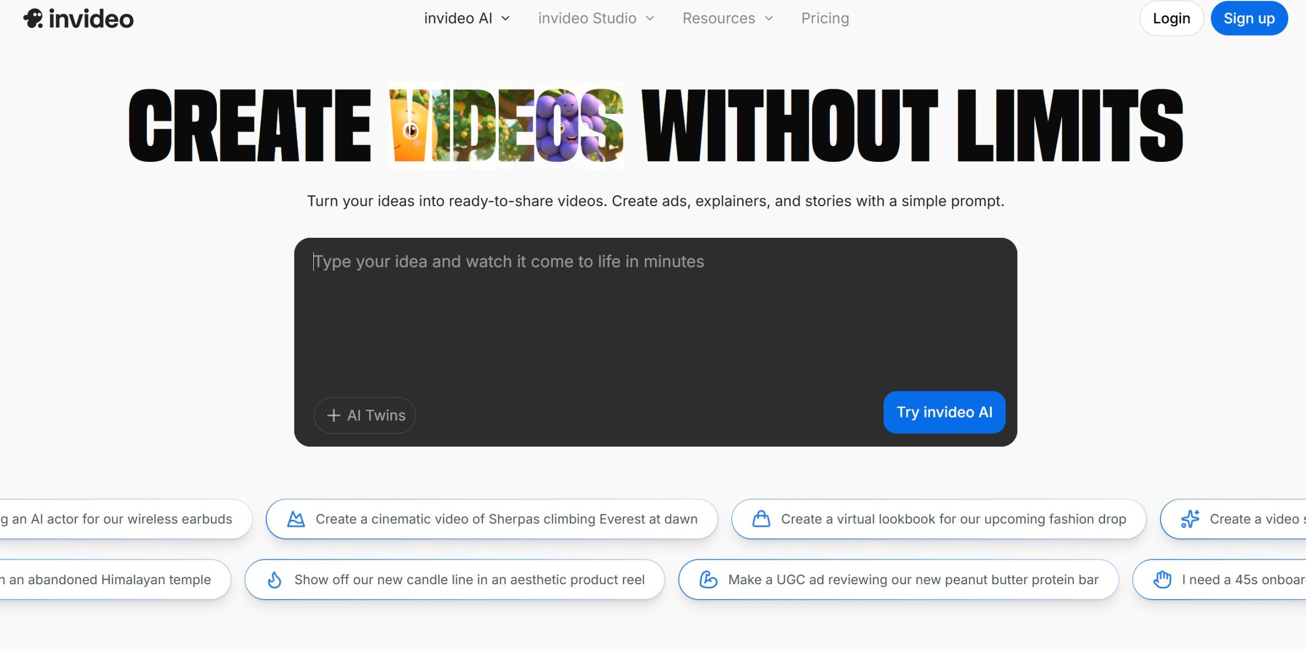 InVideo - AI视频生成与在线视频剪辑器 | AI工具箱