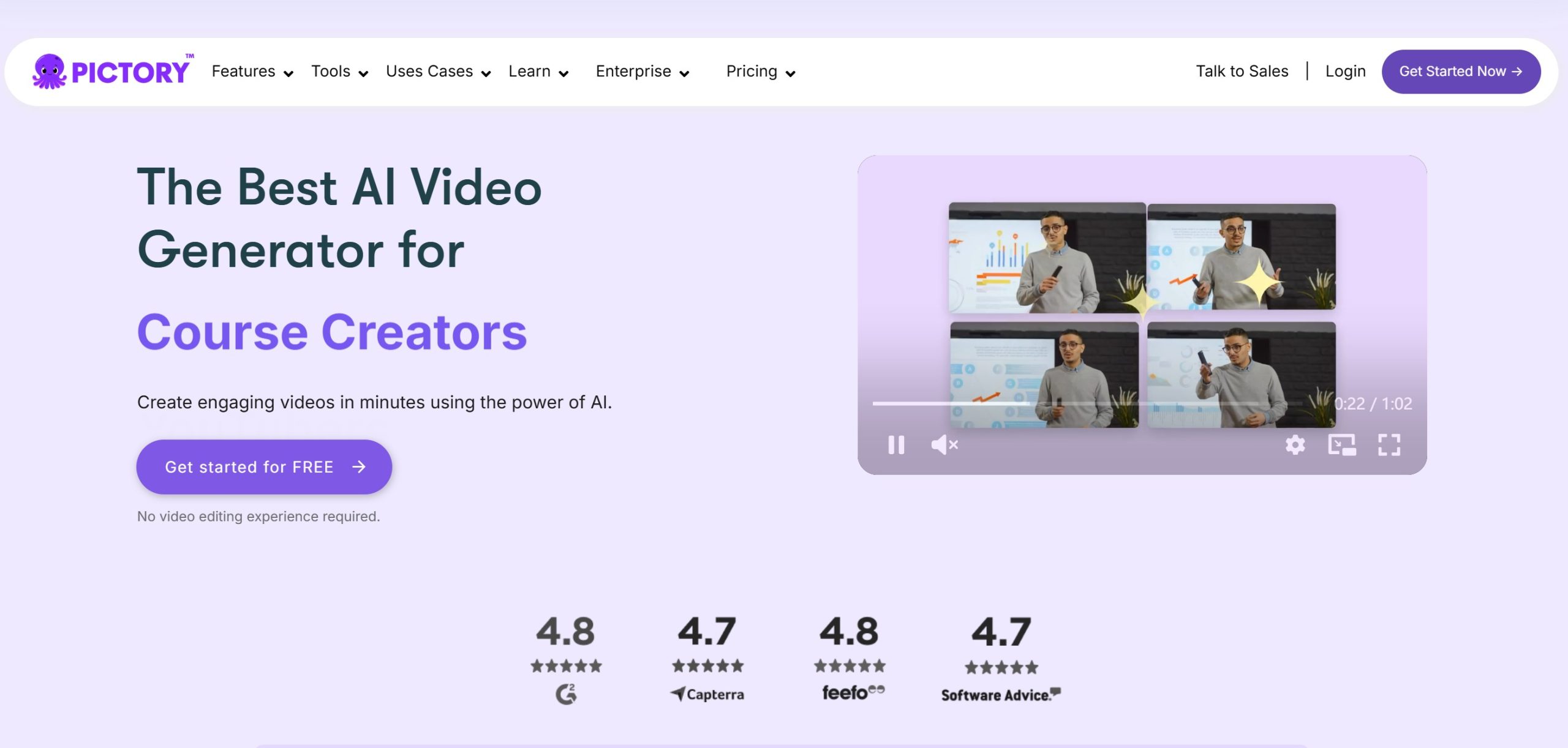 Pictory - AI视频生成与智能剪辑工具 | AI工具箱